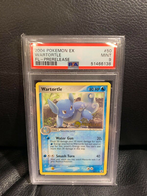 PSA 9 Non-Holo PreRelease Wartortle Pokemon Promo Card Ex FireRed ...
