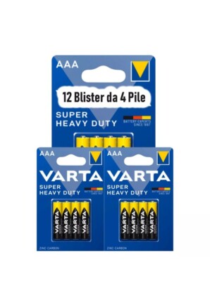 48 X Battery Mini Stylus AAA R03 Zinco-Carbone Batteries Mini-Stilo 1 ...