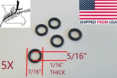 5x #011 Square O-Rings 5/16" ID X 7/16" OD X 1/16" CS Buna-N Oring ...