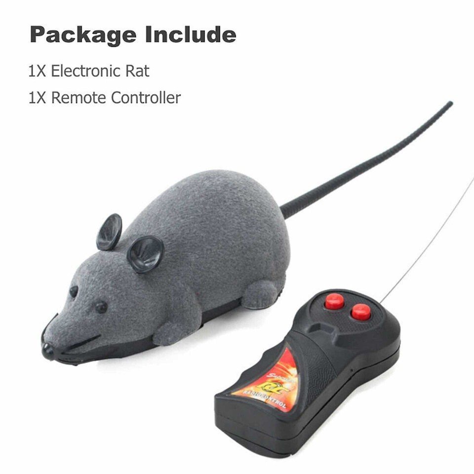 Remote Control RC Rat Mouse MICE Wireless For Cat Dog Pet Toy Novelty ...