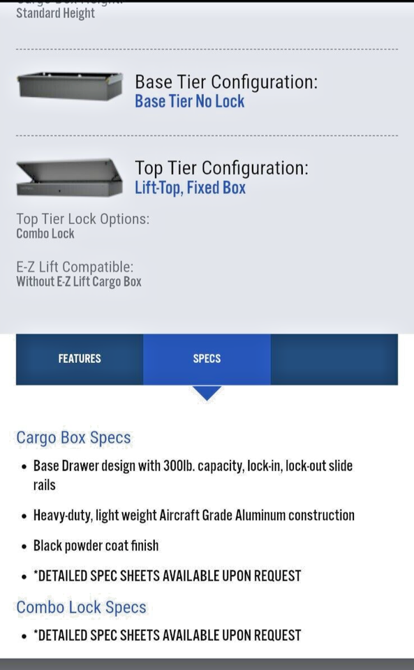 Setina Cargo Storage System Lock Box | eBay