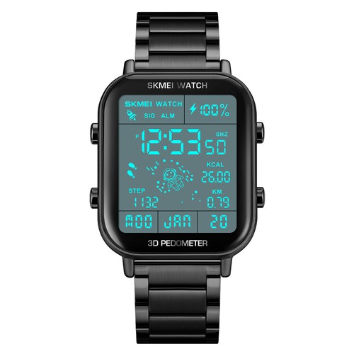 SKMEI Sport Watch Men Astronaut Dial Digital Wristwatch Male Steel LED ...