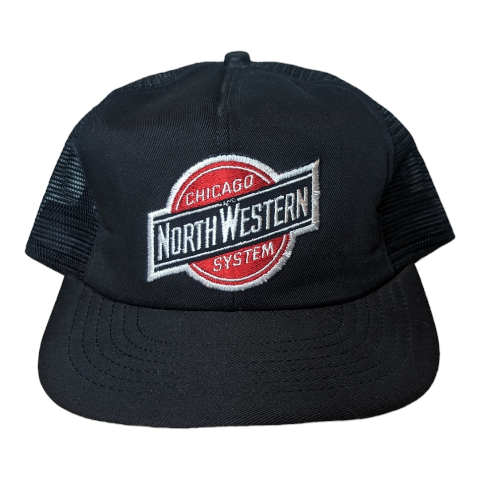 Vintage Chicago Locomotive Train Hat Snapback Trucker… - Gem