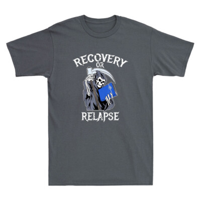 Recovery or Relapse Narcotics Anonymous Basic Horror Grim Reaper Men's ...