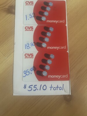CVS Pharmacy Money Card VALUED @ $55.10 Fast Shipping | eBay