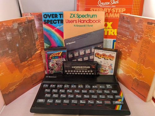 Sinclair ZX Spectrum with BOOKS, GAMES, LEADS. LIGHT PEN AND CASS ...