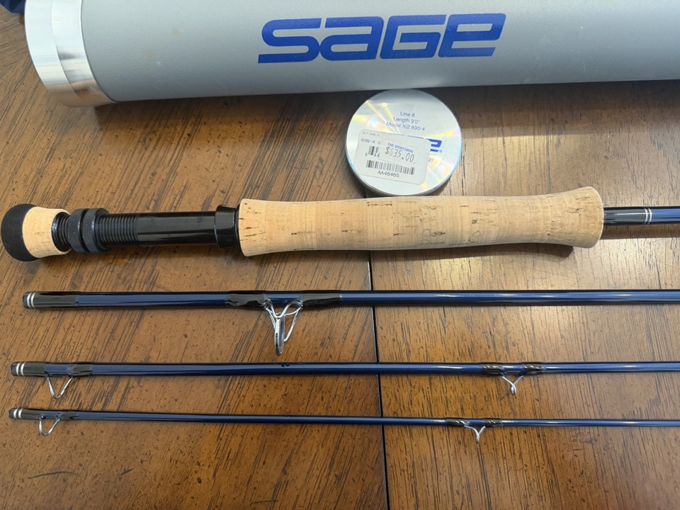 SAGE Xi2 890-4 9' 0" 4 PCS LINE 8WT GEN 5 TECH GRAPHITE EXCELLENT ...