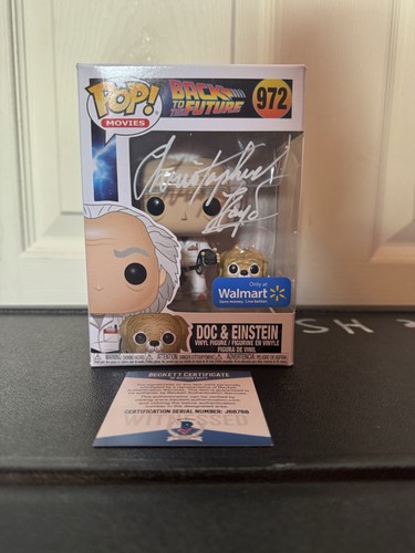 Christopher Lloyd Signed Funko Pop! Vinyl: Doc Brown Back to the Future ...