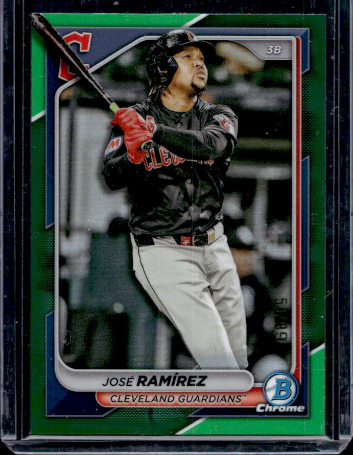 2024 Bowman Chrome Jose Ramirez Green Refractor #53/99 #93 Guardians | eBay
