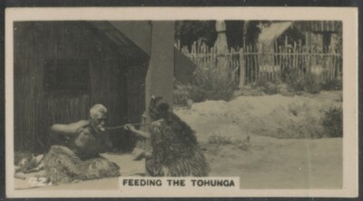 1926 WD & HO Wills New Zealand Early Scenes & Maori Life #42 Feeding ...