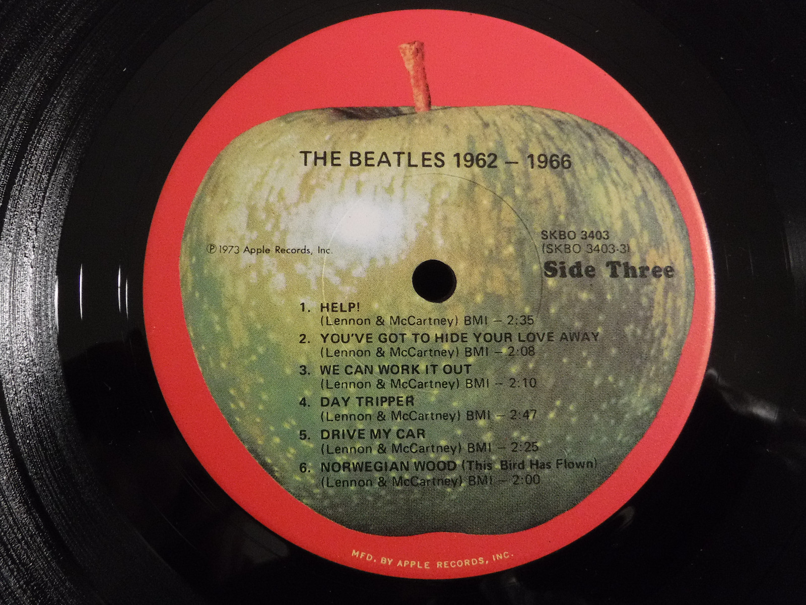 The Beatles, 1962-1966, Apple Records SKBO 3403, 1979, 2 LPs, Gate ...