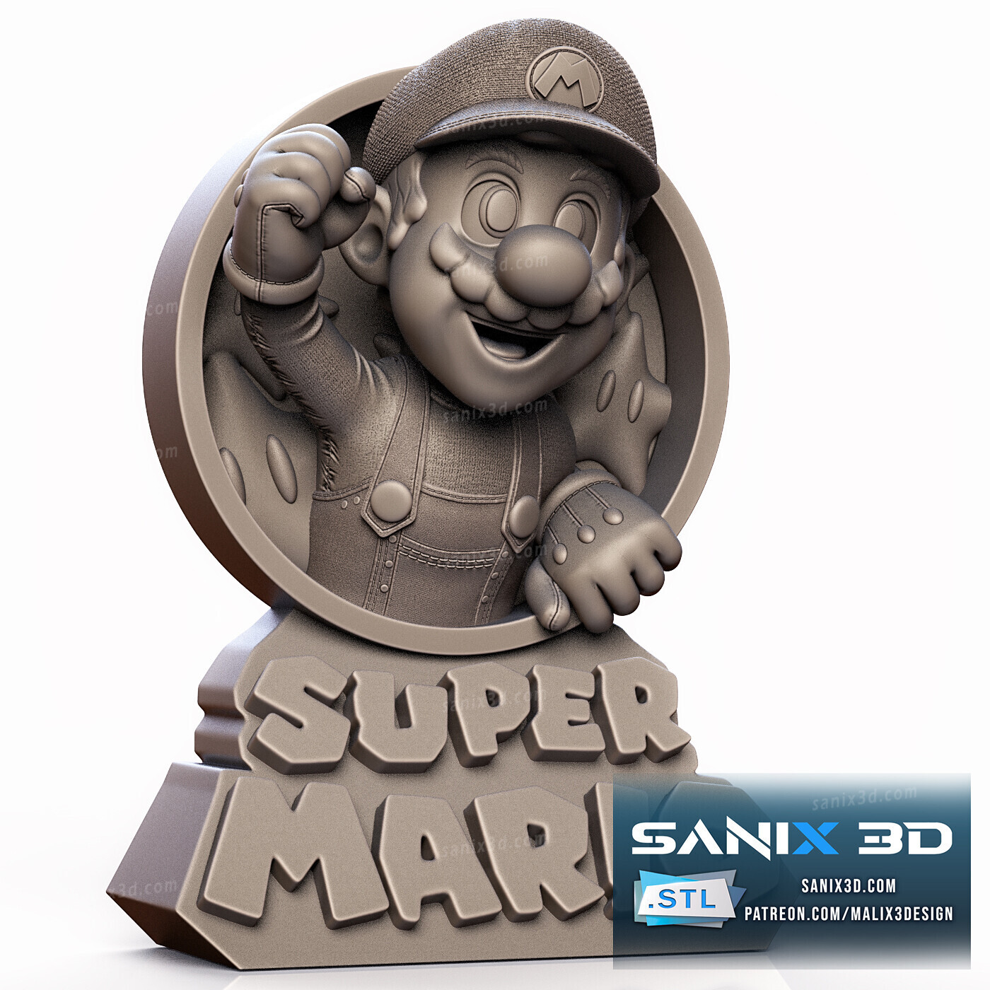 SUPER MARIO, SPIELE, BUST, 70-200mm, FAN ART, 3D-DRUCK, STATUE, ABE3D ...