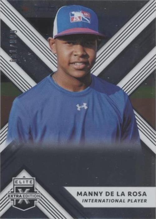 2018 Panini Elite Extra Edition - Manny De La Rosa #183 /999 (RC) for ...