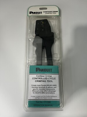 Panduit Ct-1550 10 3/4 In Crimper 22 To 10 Awg 74983532438 | eBay