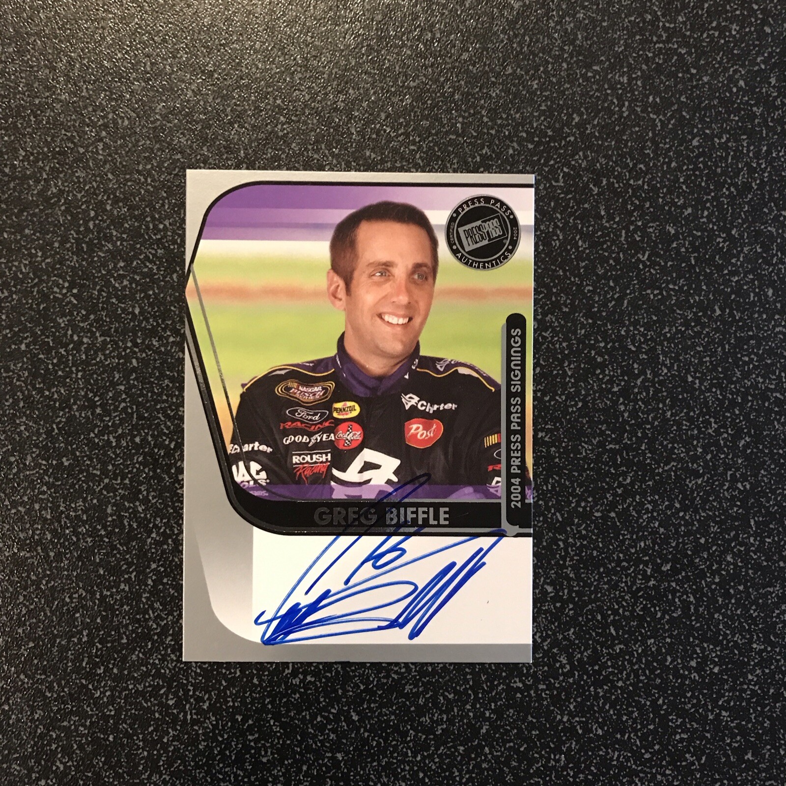 GREG BIFFLE 2004 PRESS PASS AUTHENTICS AUTOGRAPH AUTO | eBay