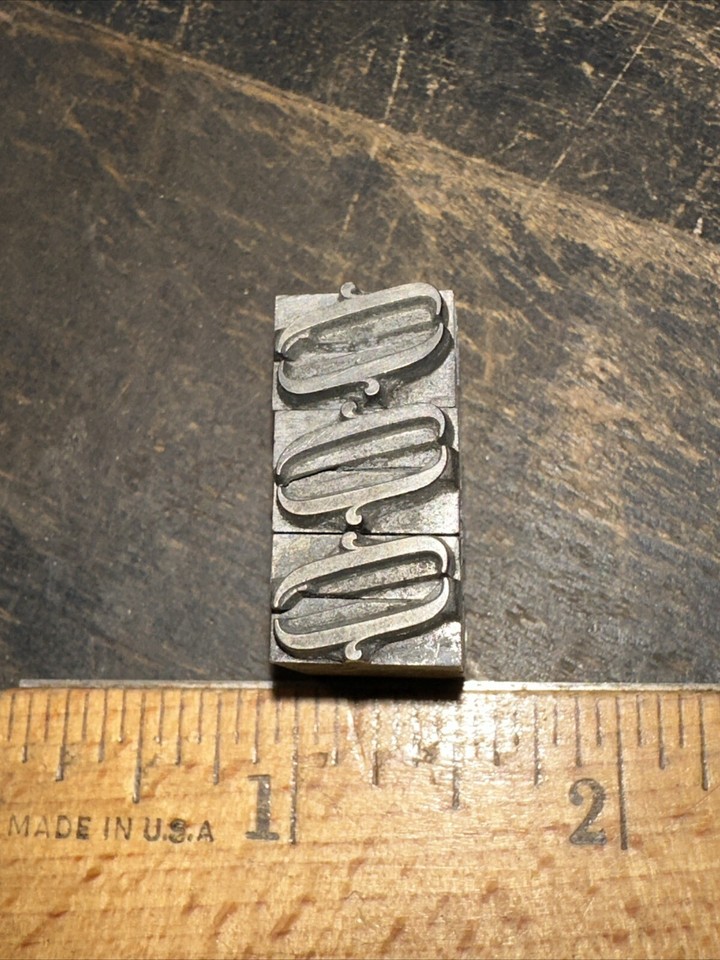 6 Ornamental Printing Blocks Dingbats ( Parenthesis ) ?? | eBay