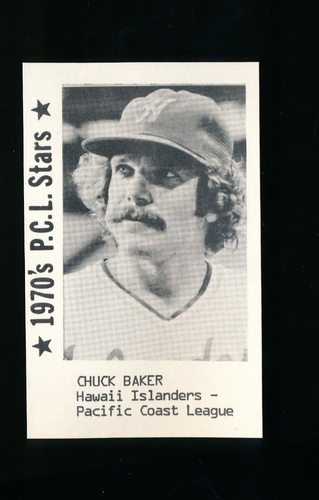 1979 Cramer P.C.L. Stars Chuck Baker Hawaii Islanders super rare | eBay