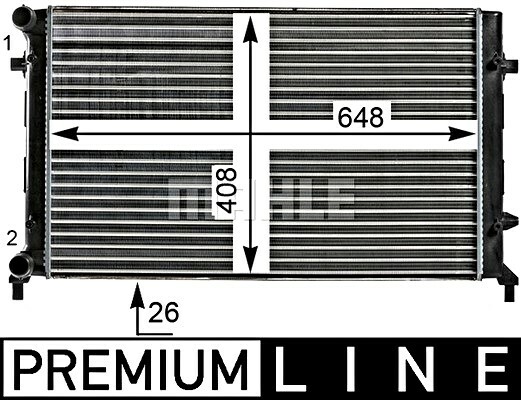 BEHR PREMIUM Engine Cooling Radiator Fits VW SEAT SKODA Eos 1K0121251P ...