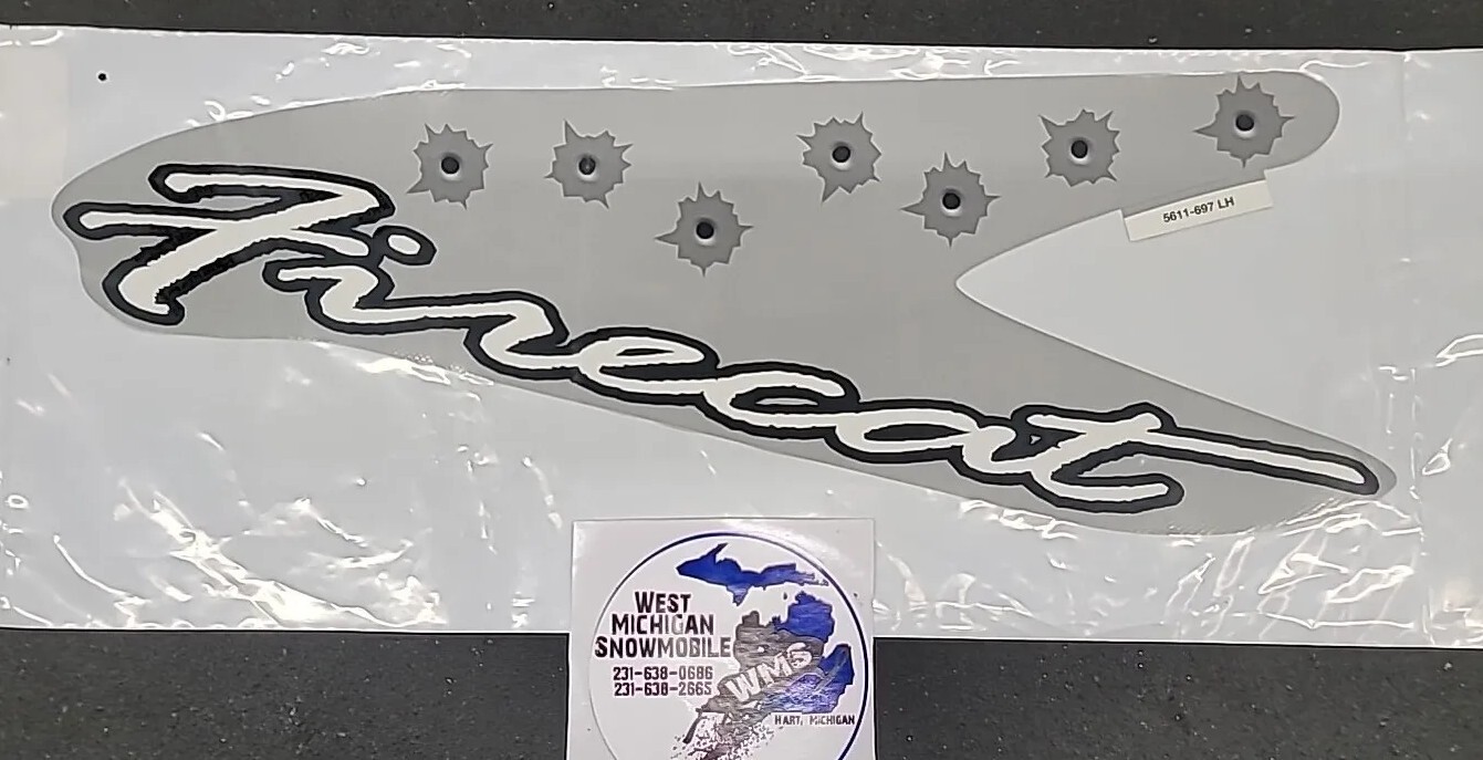 Arctic Cat Decal, Hood-FWD SLV LH. OEM. Part# 5611-697. 2004 Firecat ...