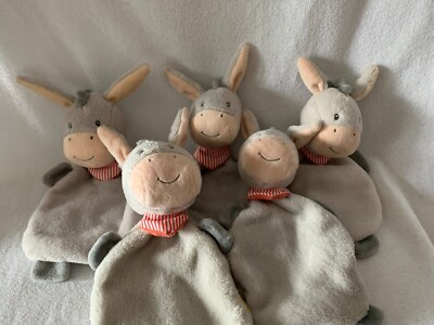 5 x Schmusetuch Esel Emil mit Halstuch Rossmann unbespielt neuwertig ...
