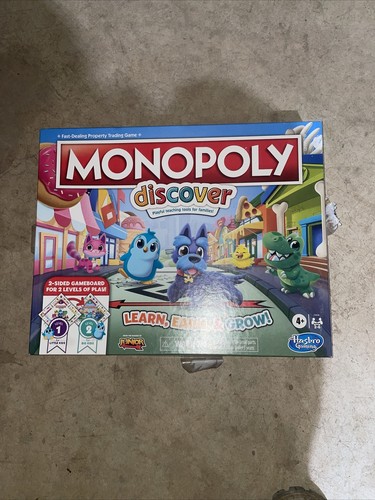 Hasbro Monopoly Discover 2-Sided 2 Levels Gameboard for Family Game ...