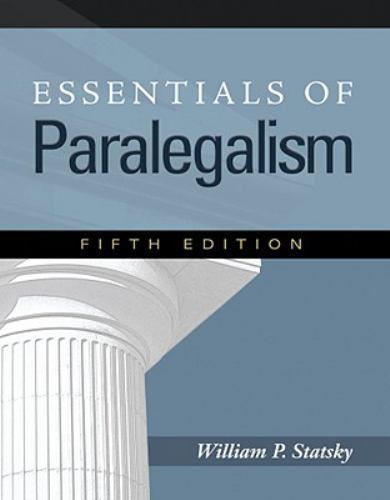 Essentials of Paralegalism by William P. Statsky (2009, Trade Paperback ...