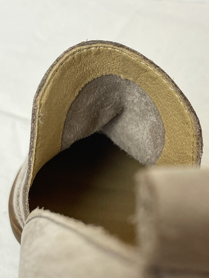 LUCKY BRAND Mahzan Chop-out Pointed Toe Loafers Block Heel Leather Lite ...