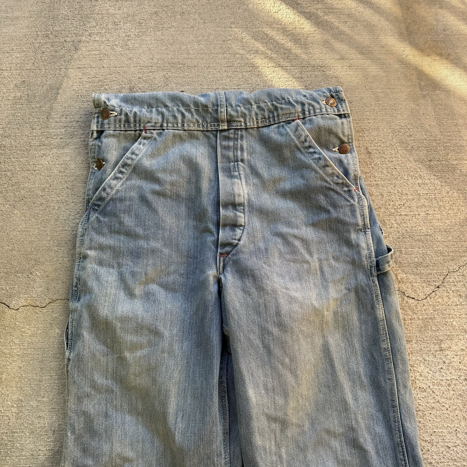 Vintage Big Mac Union Made Overalls Size 30x29 Mens Bib Carpenter Jeans ...