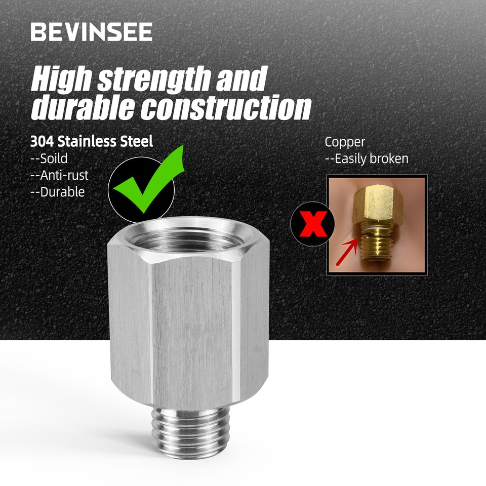 Coolant Temp Sensor M12x1.5 Adapter to 3/8 NPT For LS LS1 LSX LS3 ...