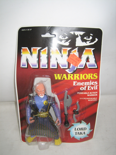 VINTAGE Ninja Warriors Enemies of Evil LORD TAKA 1986 Hasbro Action ...