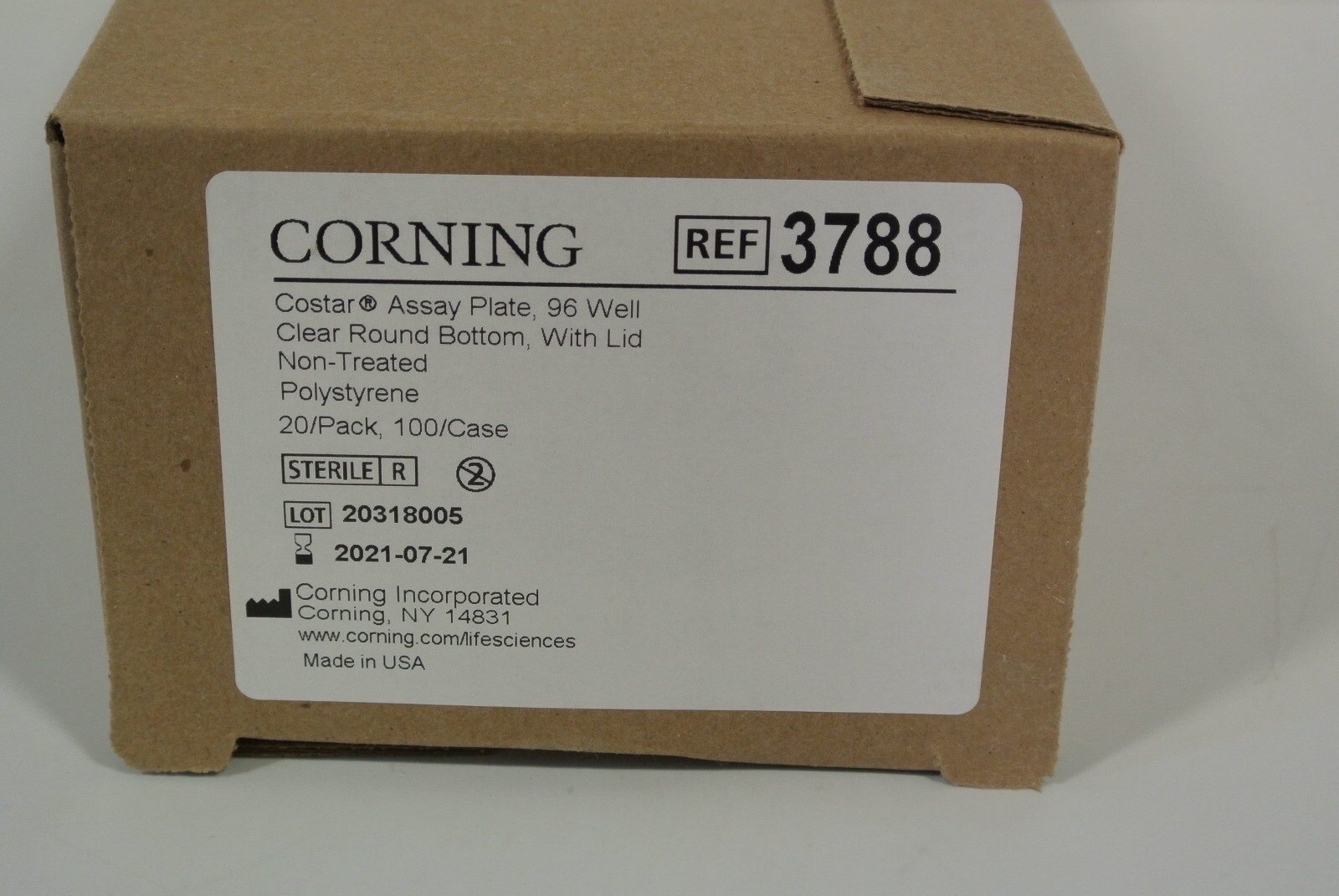 CORNING 3788 COSTAR ASSAY PLATE 96 WELL 20/PACK NEW | eBay