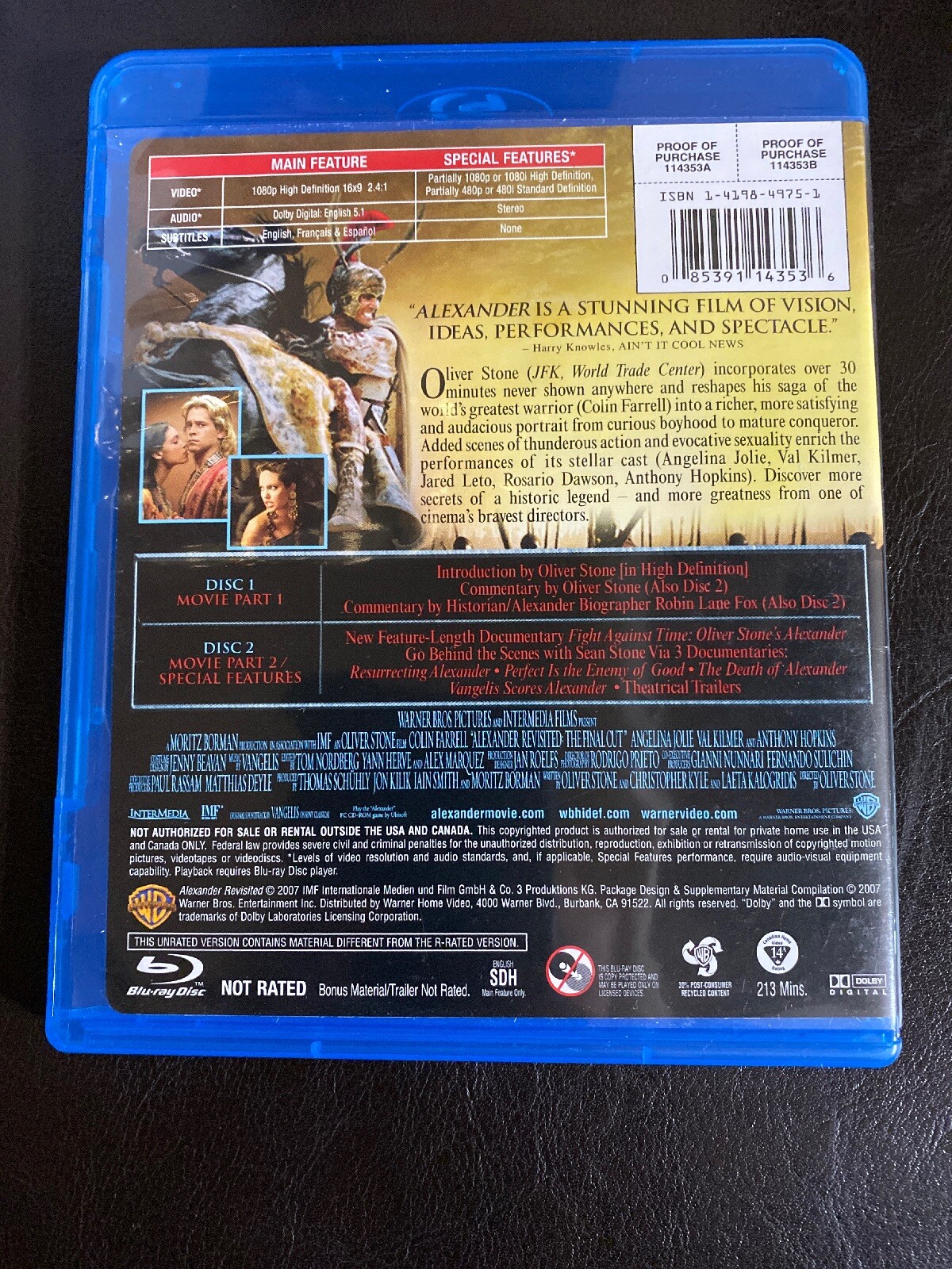 Alexander Revisited: Final Cut (Blu-ray Disc, 2007, 2-Disc Set ...