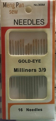 Sewing Needles - Golden Eye - 16pc pack - 38~50x0.6~1mm, Hole: 0.3x1.5 ...