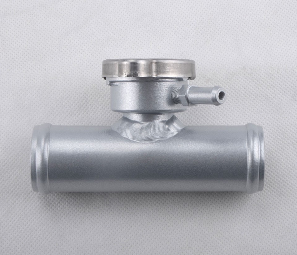 38mm 1-1/2" O.D Aluminum Inline Radiator Filler Neck With Cap Silver 45 ...