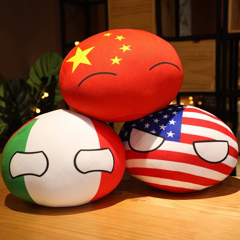 Polandball Dango Pillow Countryball Plush Toy Doll Stuffed Pillow Xmas ...