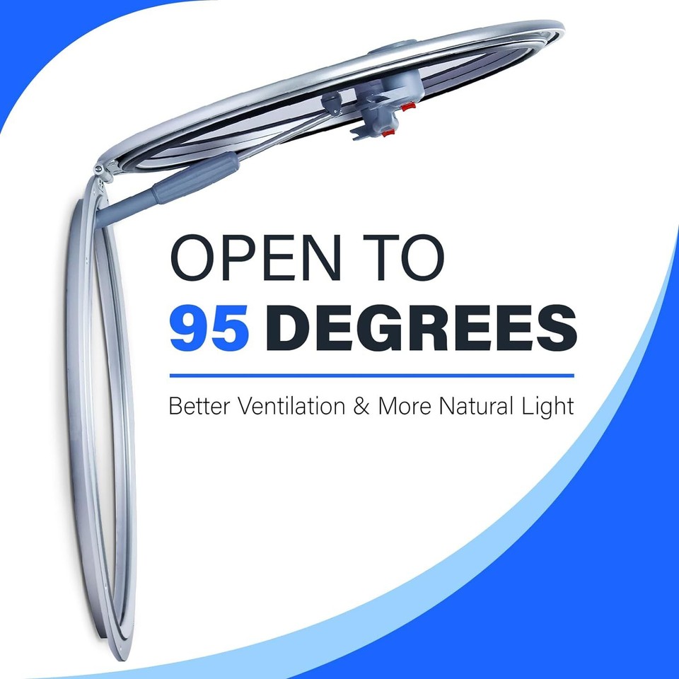 Round Deck Hatch Porthole Anodized Aluminum Hatch Tempered Glass Boat ...