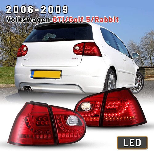 LED Tail Lights For 2006-2009 Volkswagen VW GTI Rabbit Golf MK5 Rear ...