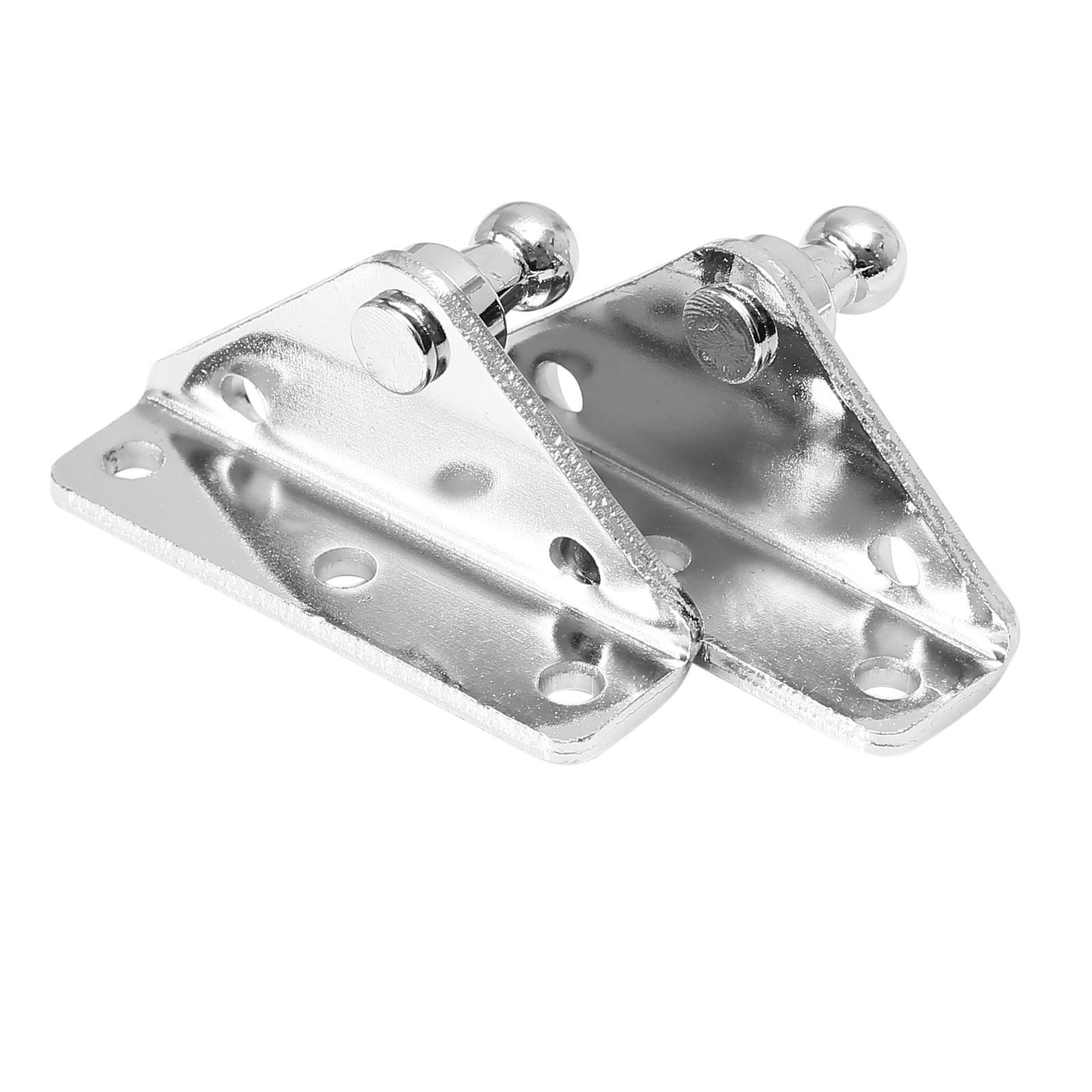 2 Set 10mm Car Ball Studs Mounting Brackets w Screws Silver Tone ...