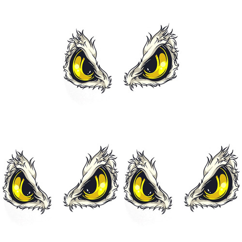 3D Car Sticker On Cars Stereo Reflective Bird Sticker Eagle Eye ...