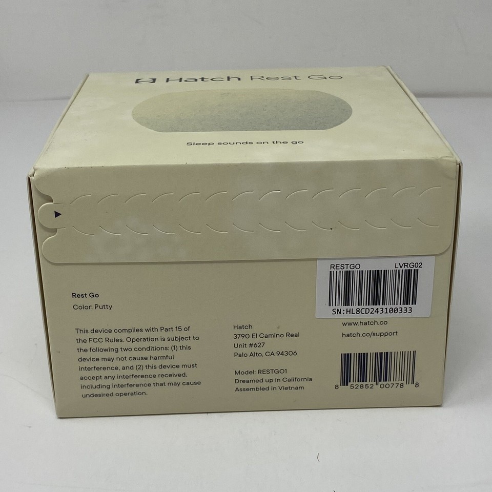 Hatch Rest Go Portable Sound Machine for Babies and Kids, Putty | eBay