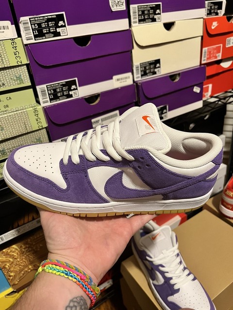 Size 10 - Nike SB Dunk Low Pro ISO Purple Suede for sale online | eBay