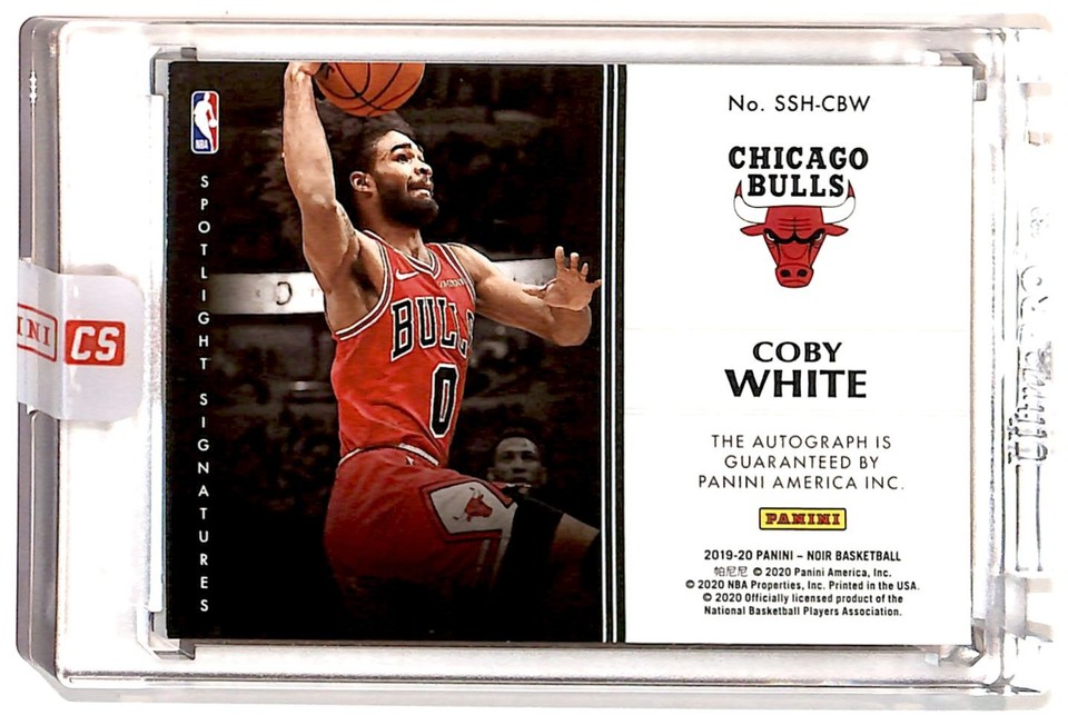 2019-20 Panini Noir Spotlight Signature 21/125 Coby White Rookie Auto ...