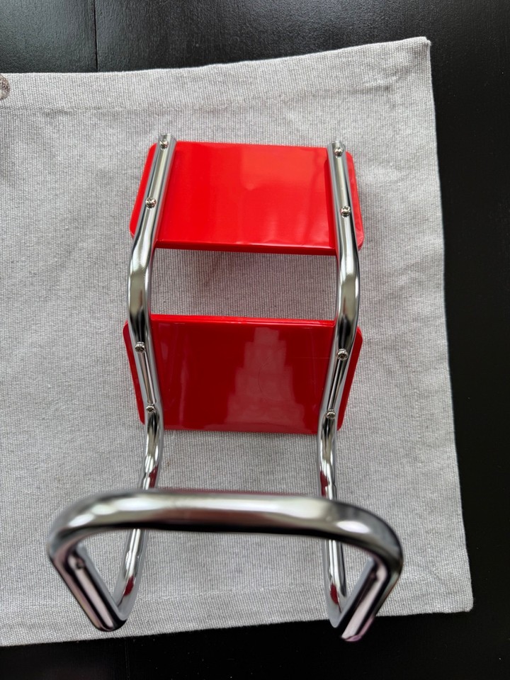 Genuine Retired American Girl Doll Red Padded Vinyl Chair Molly | eBay