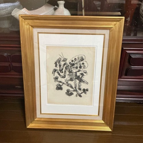 Japanese Woodblock Print Picasso Lithograph Praying Mantis | eBay