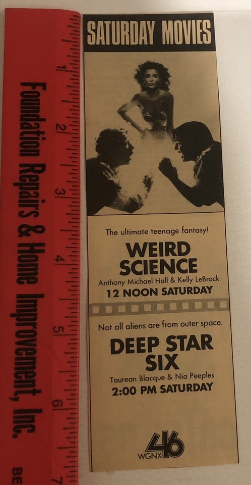 Weird Science Movie Print Ad Anthony Michael Hall Kelly Lebrock Tpa5 | eBay