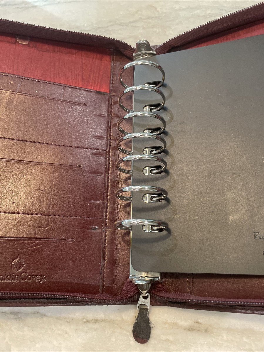Leather 7 Ring Planner
