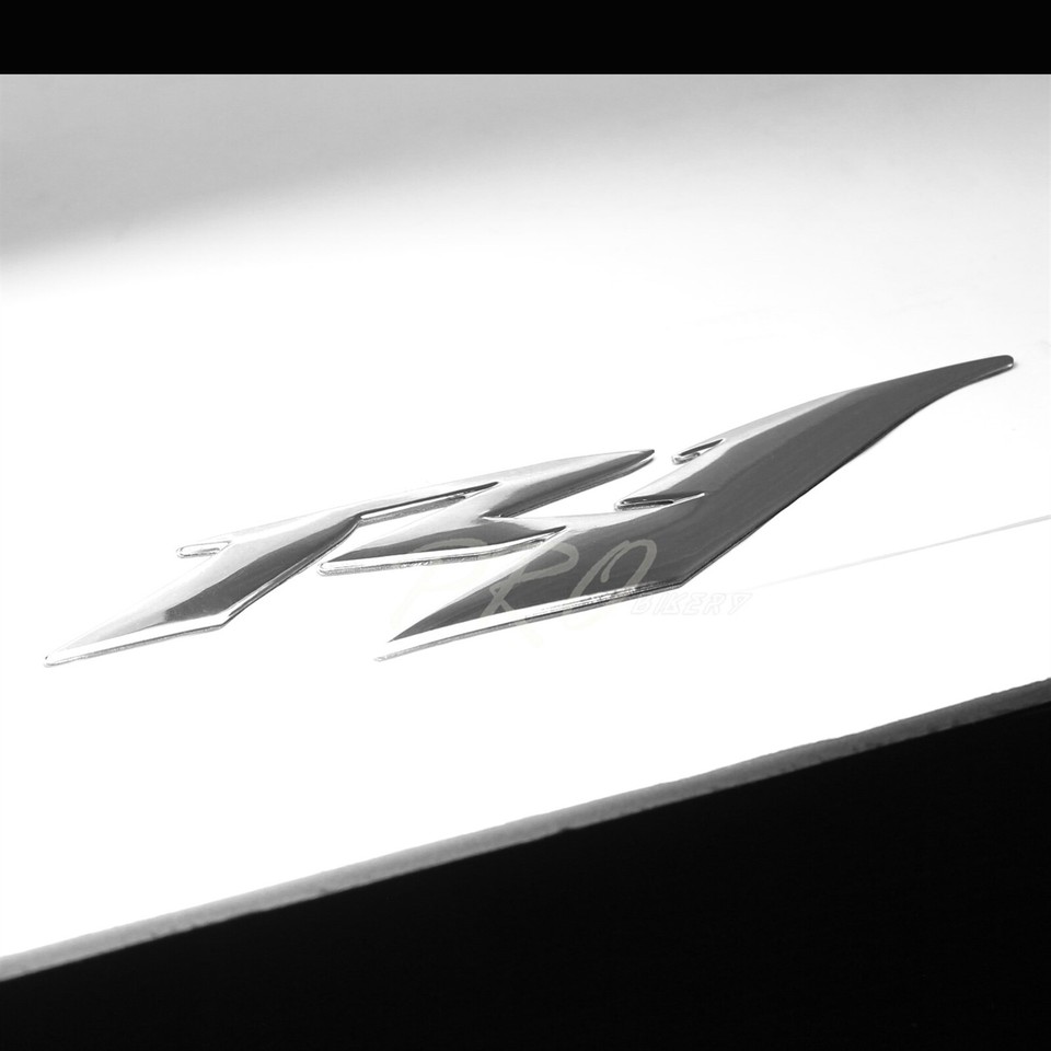 Chrome Blue Tribal Fire Gas Fuel Tank Pad+3D 8"Logo&Letter+YZF-R1 ...