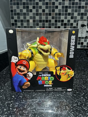 The Super Mario Bros. Movie 7 inch Feature Bowser Action Figure with ...