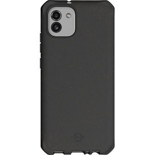 Coque pour Samsung Galaxy A03 Renforcée Feronia Bio Terra Itskins Noir ...
