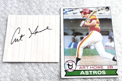ART HOWE ASTROS BASEBALL CARD AND AUTOGRAPH | eBay
